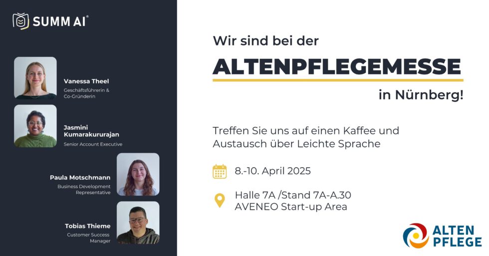 SUMM AI Community Stammtisch Vol. 9: Leichte/Einfache Sprache