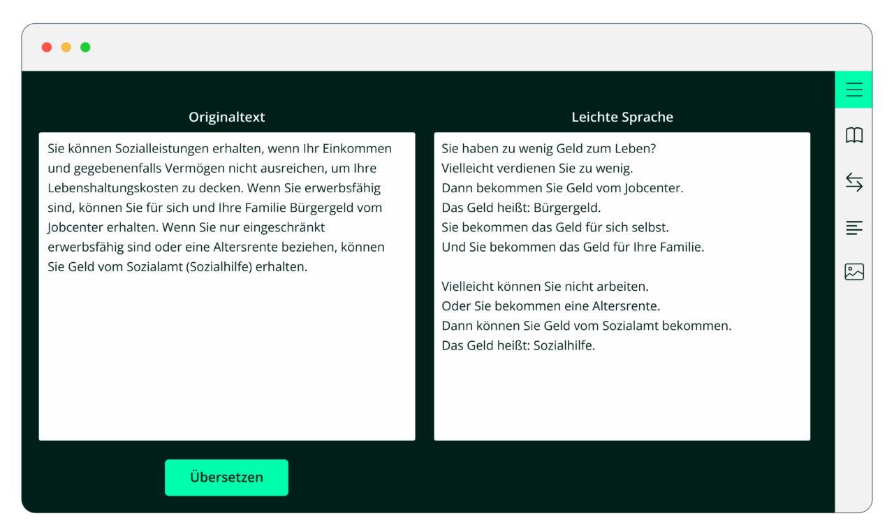 SUMM AI: Das KI-Tool für Leichte und Einfache Sprache.
